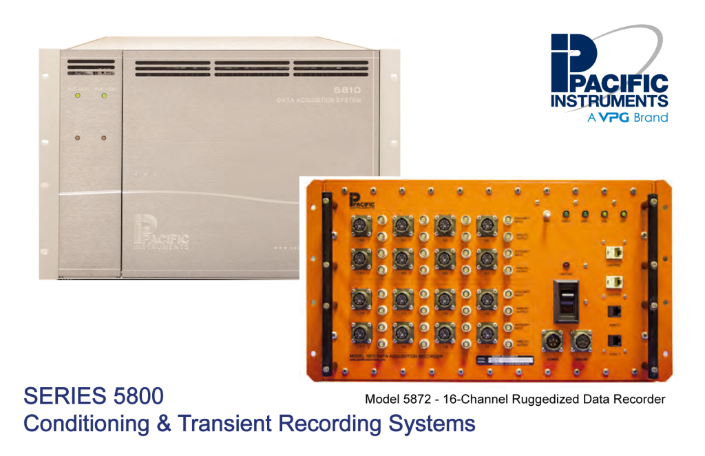 Pacific Instruments 5800 攜帶型紀錄器，資料擷取